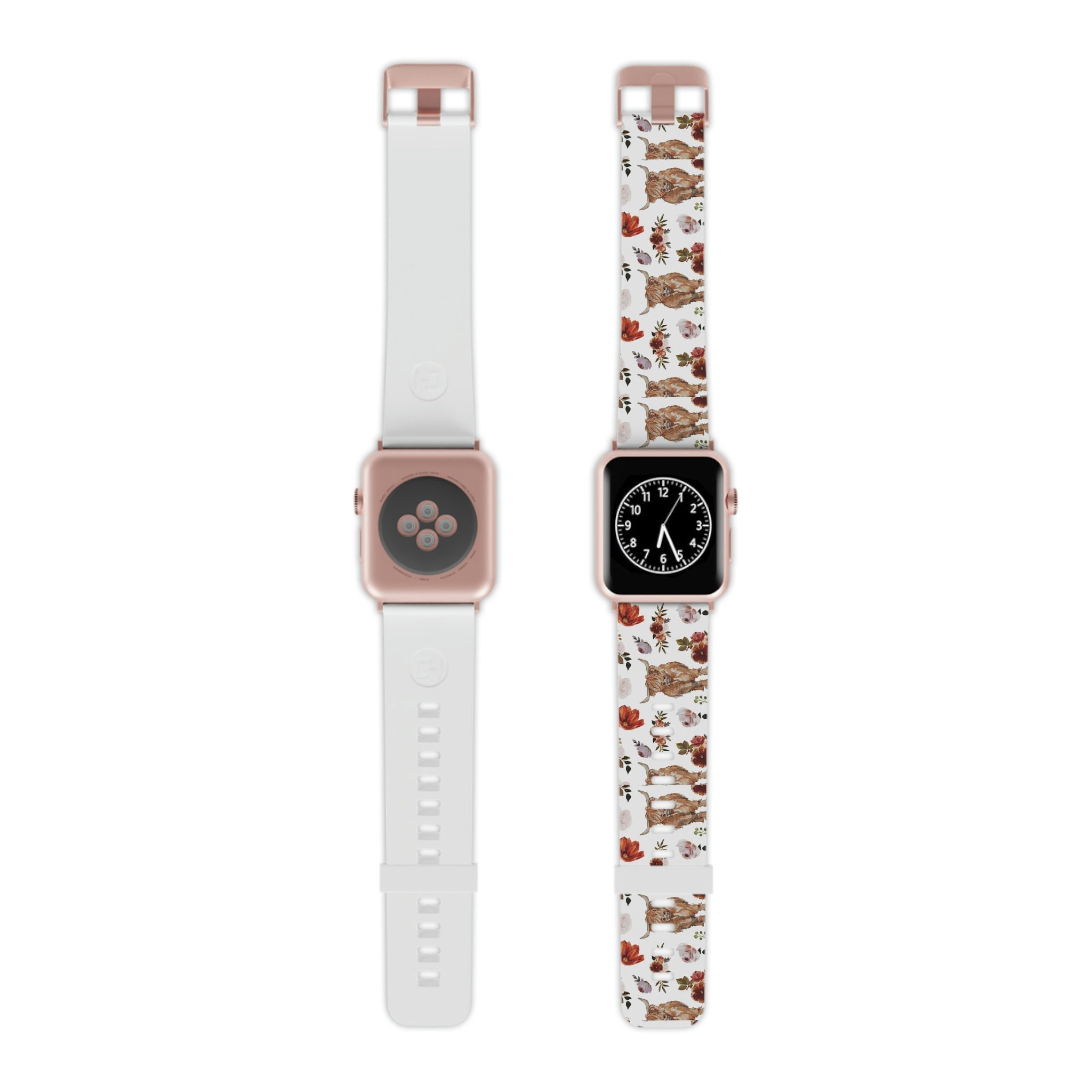 Highland Cow Print Watch Band, Cow Band for Apple Watch, Cute Highland ...