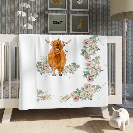 Adorable Highland Cow Nursery Decor Can Be Separate Pieces or Complete ...