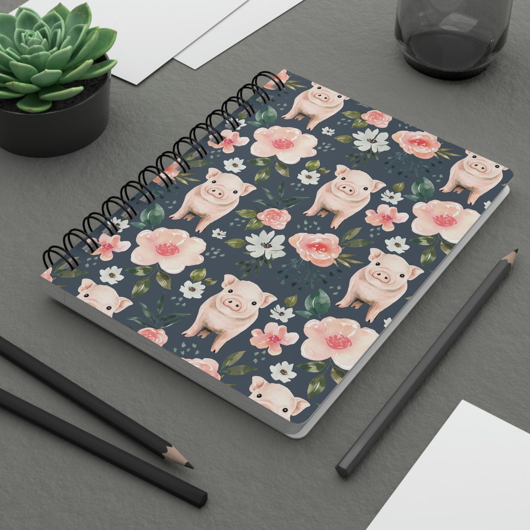 Pig Notebook Blank Writing Journal Pink Pig Notebook Pig Lover Gift ...
