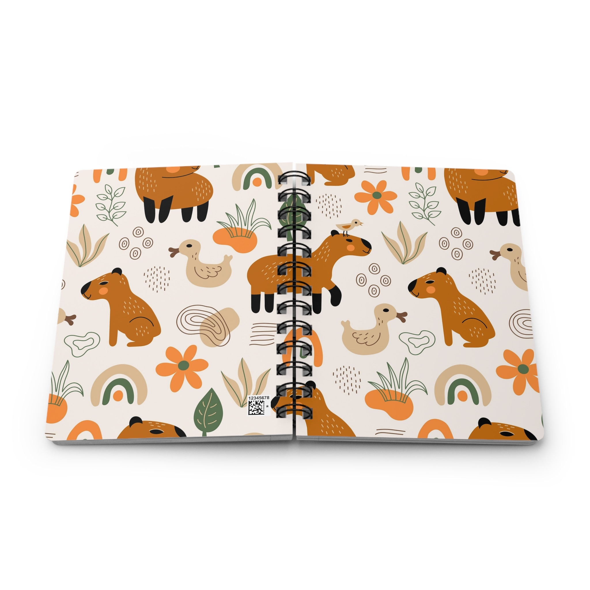Capybara Notebook Capy Blank Writing Journal Book for Notes Cute ...