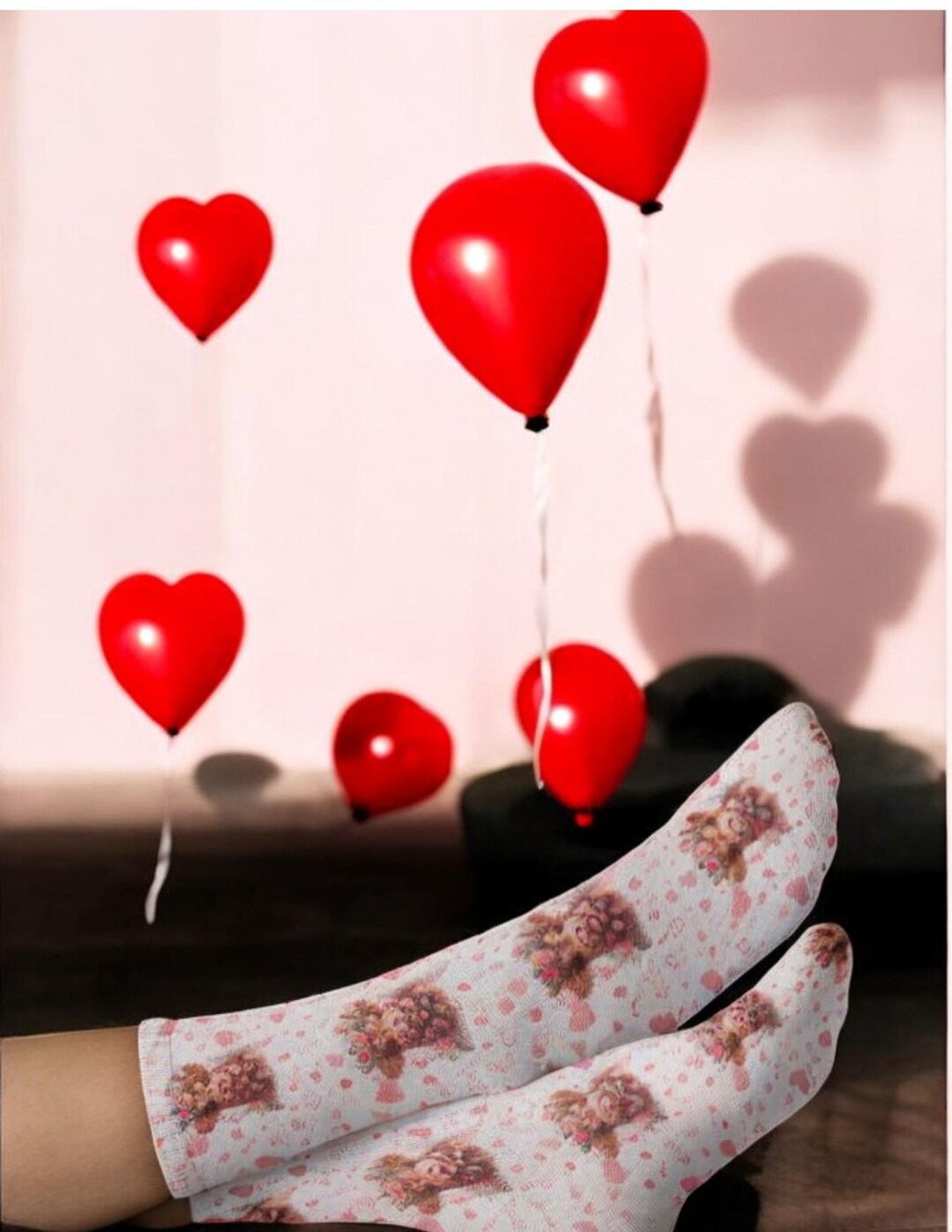 Highland Cow Socks Valentine Cow Custom Socks for Her Cow Lover Gift ...