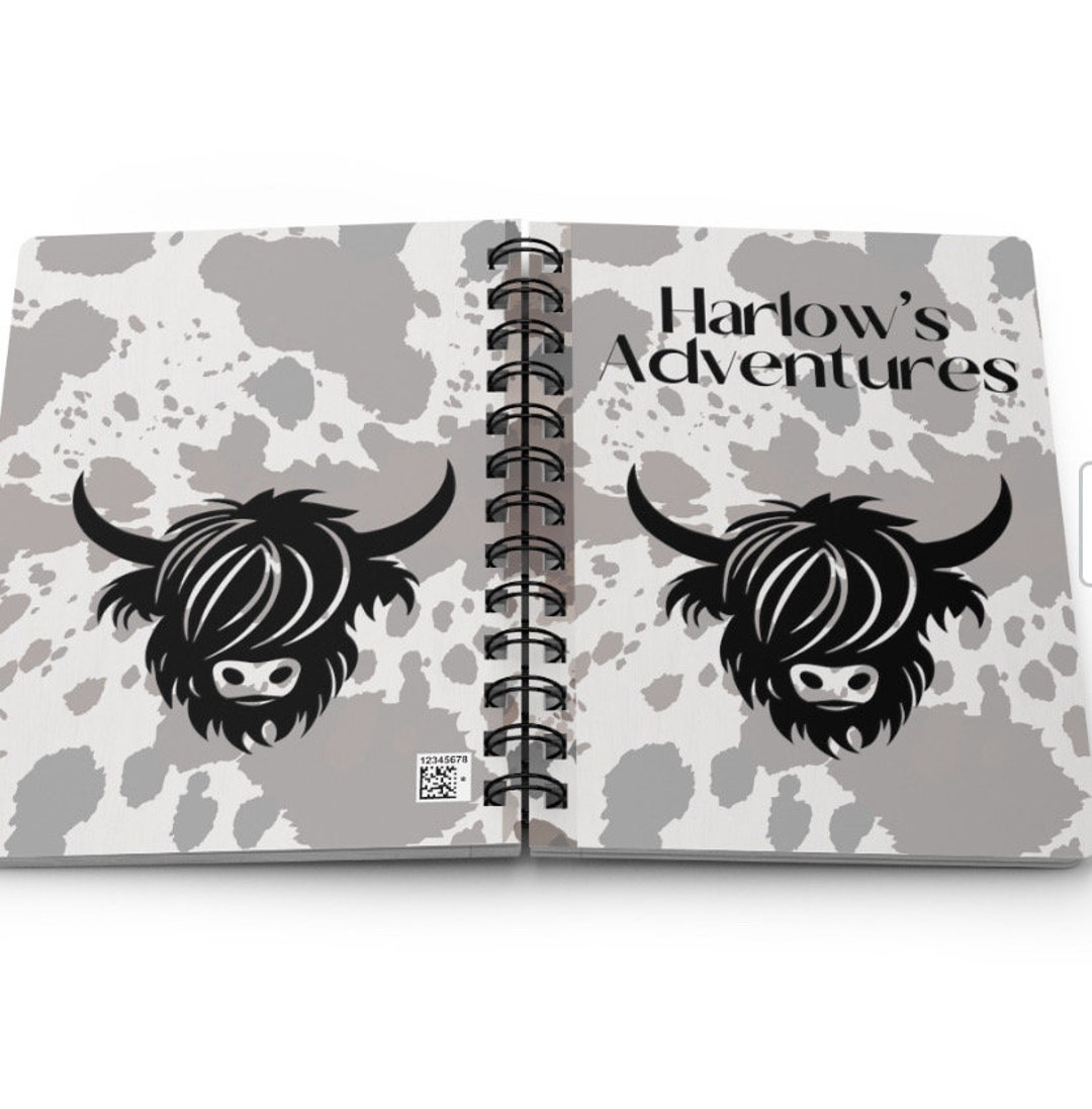 Scottish Highland Cow Journal Personalized Notebook for Recipes ...