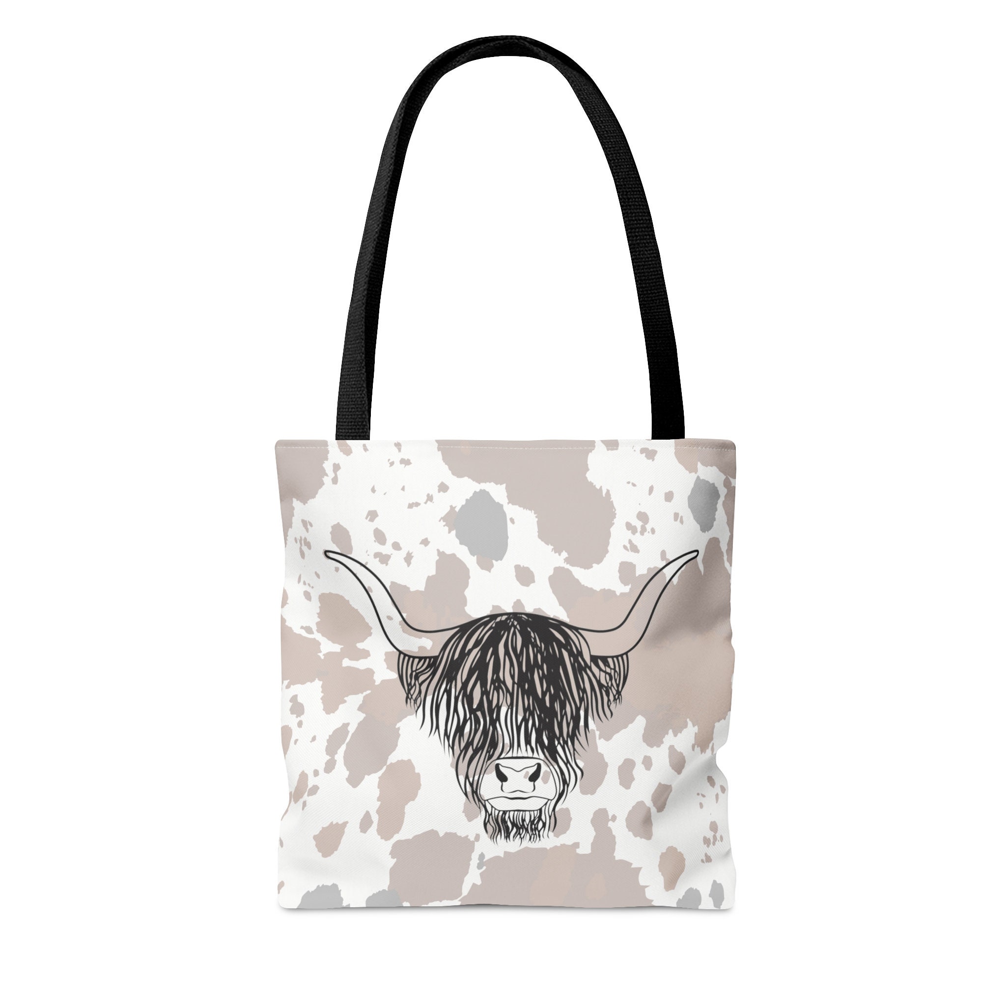 Highland Cow Tote Bag Cow Lover Gift Cowhide Tote Bag Farm - Etsy