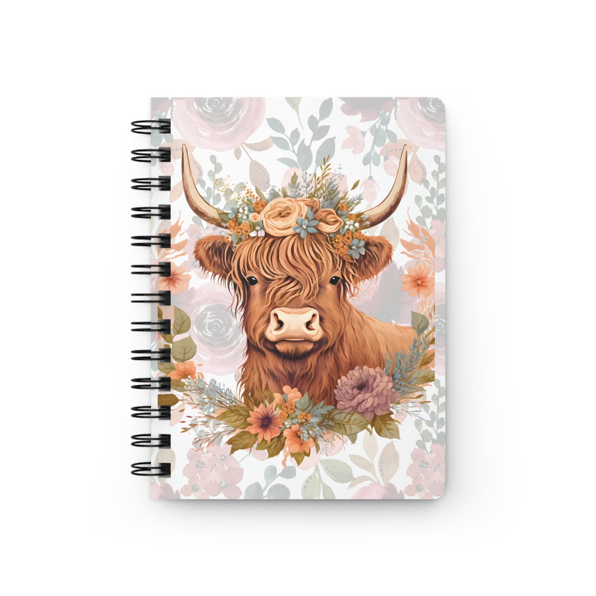 Highland Cow Journal for Recipes Cow Lover Gift Highland Cow Notebook ...