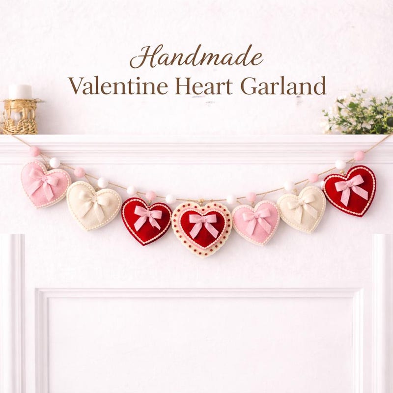 Valentine Velvet Garland - Etsy
