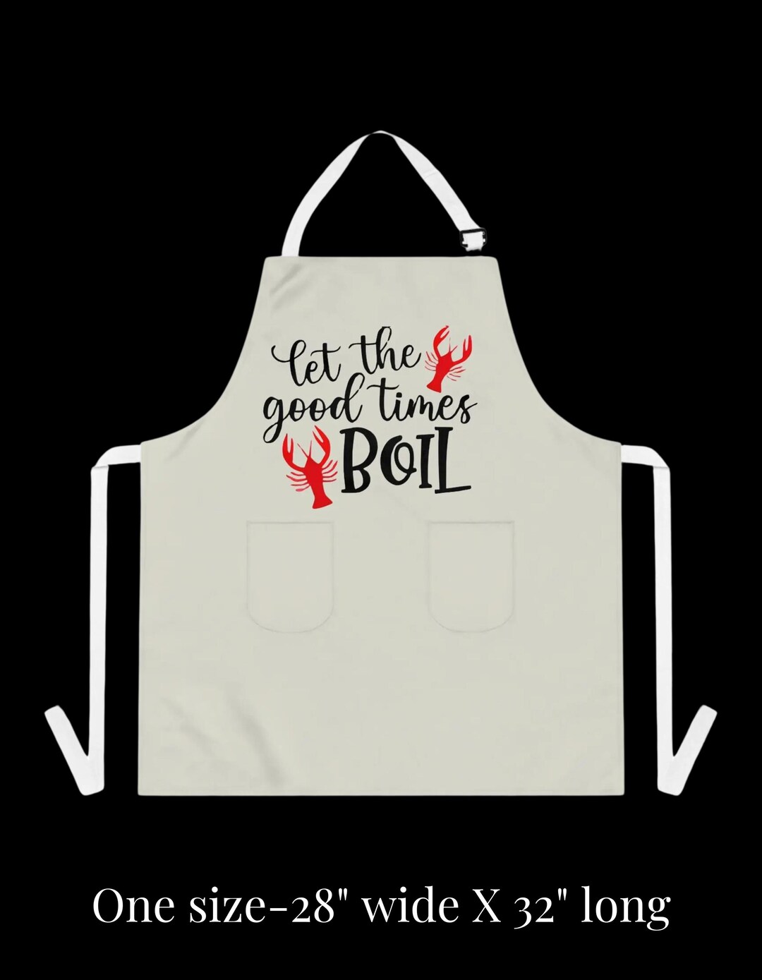 Crawfish Boil Apron Host Gift Dinner Party Custom Cooking Apron Funny ...