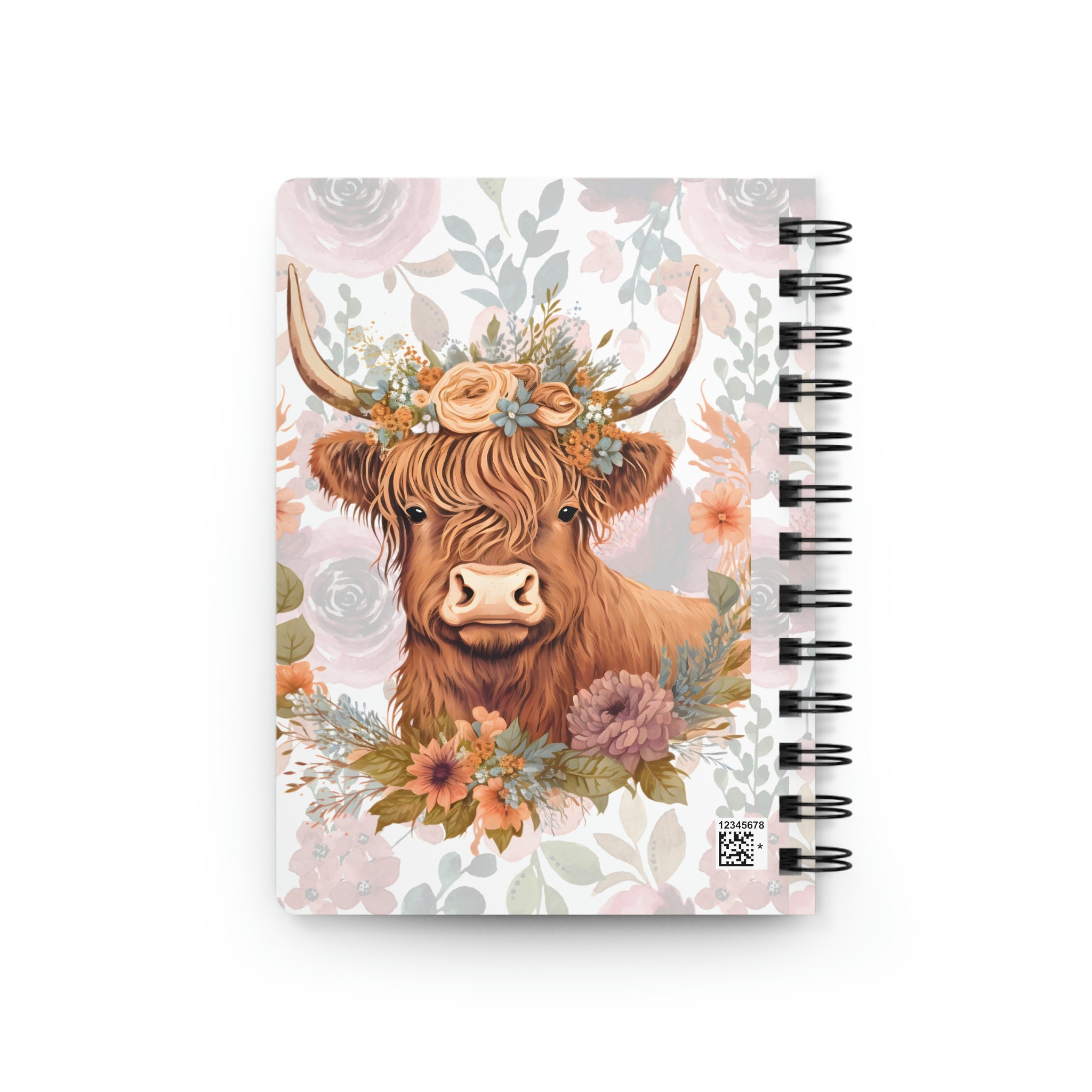 Highland Cow Journal for Recipes Cow Lover Gift Highland Cow Notebook ...