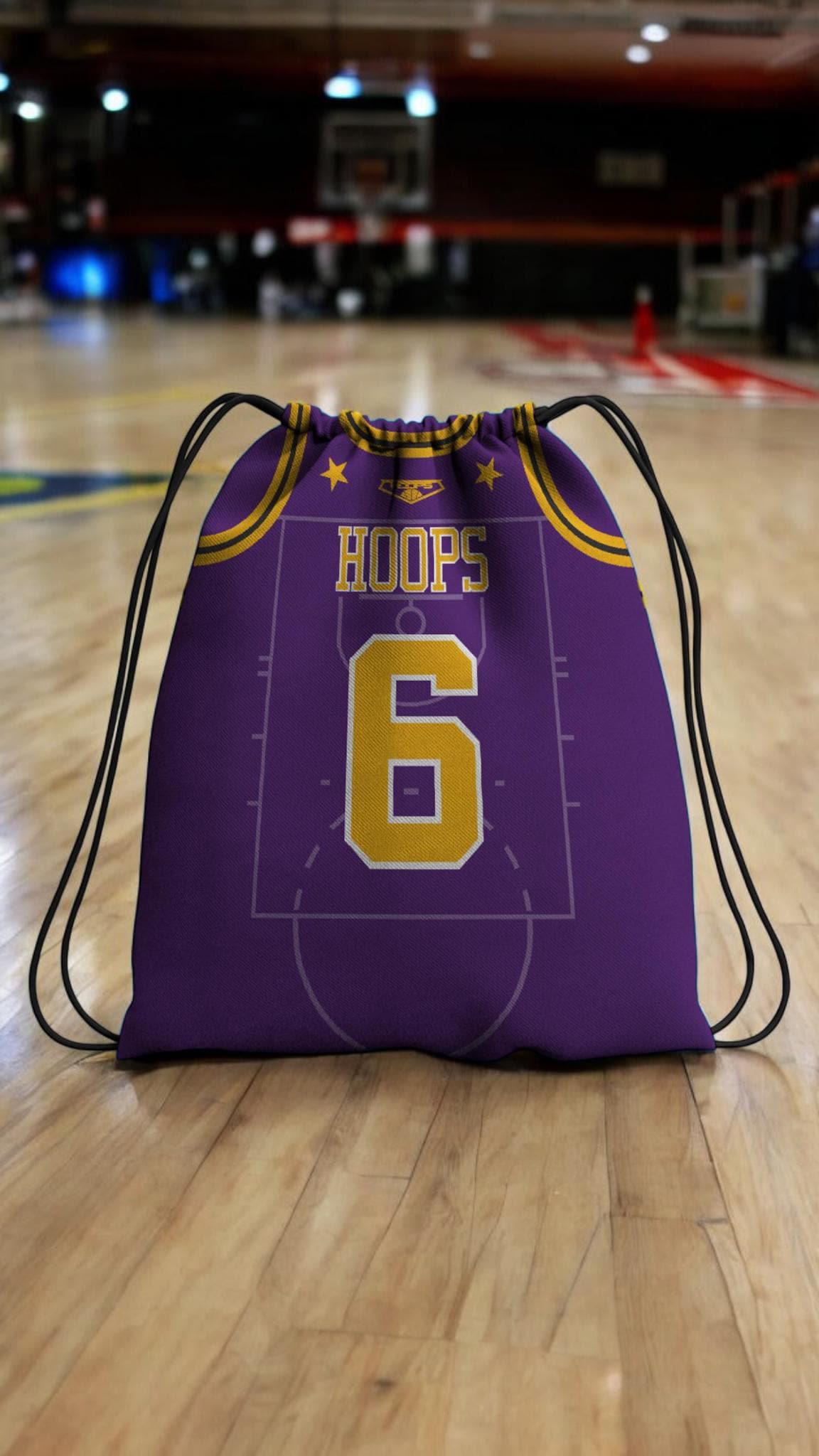 Personalized Sports Cinch Bag Custom Jersey Pattern Backpack With Name ...