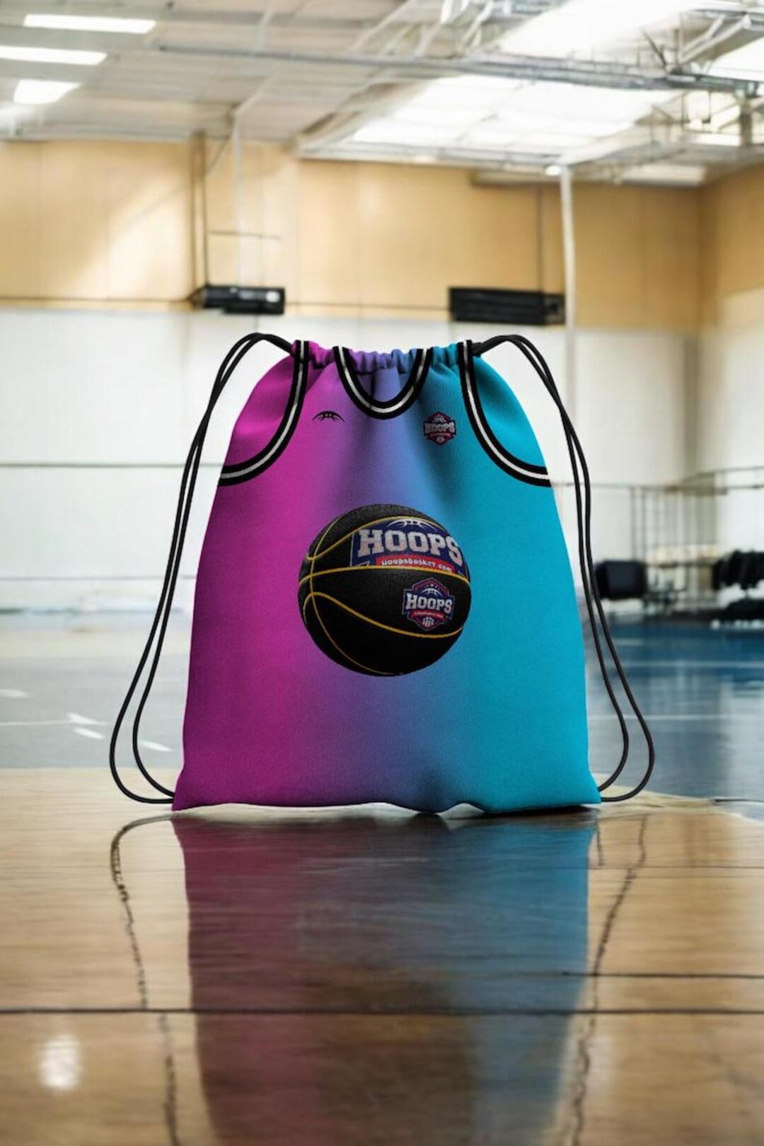 Personalized Sports Cinch Bag – Custom Jersey Pattern Backpack With ...