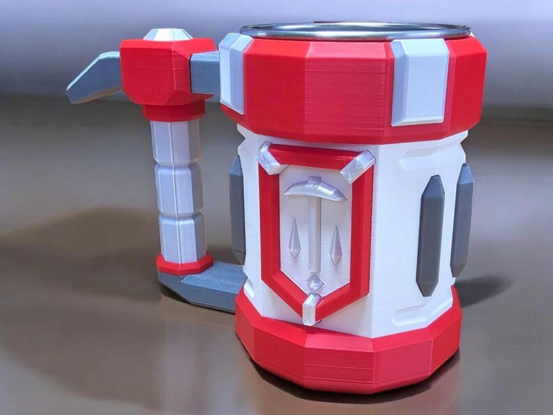 Deep Rock Galactic Mug 3D Printed Game Prop Cosplay Silver Gold Pickaxe ...