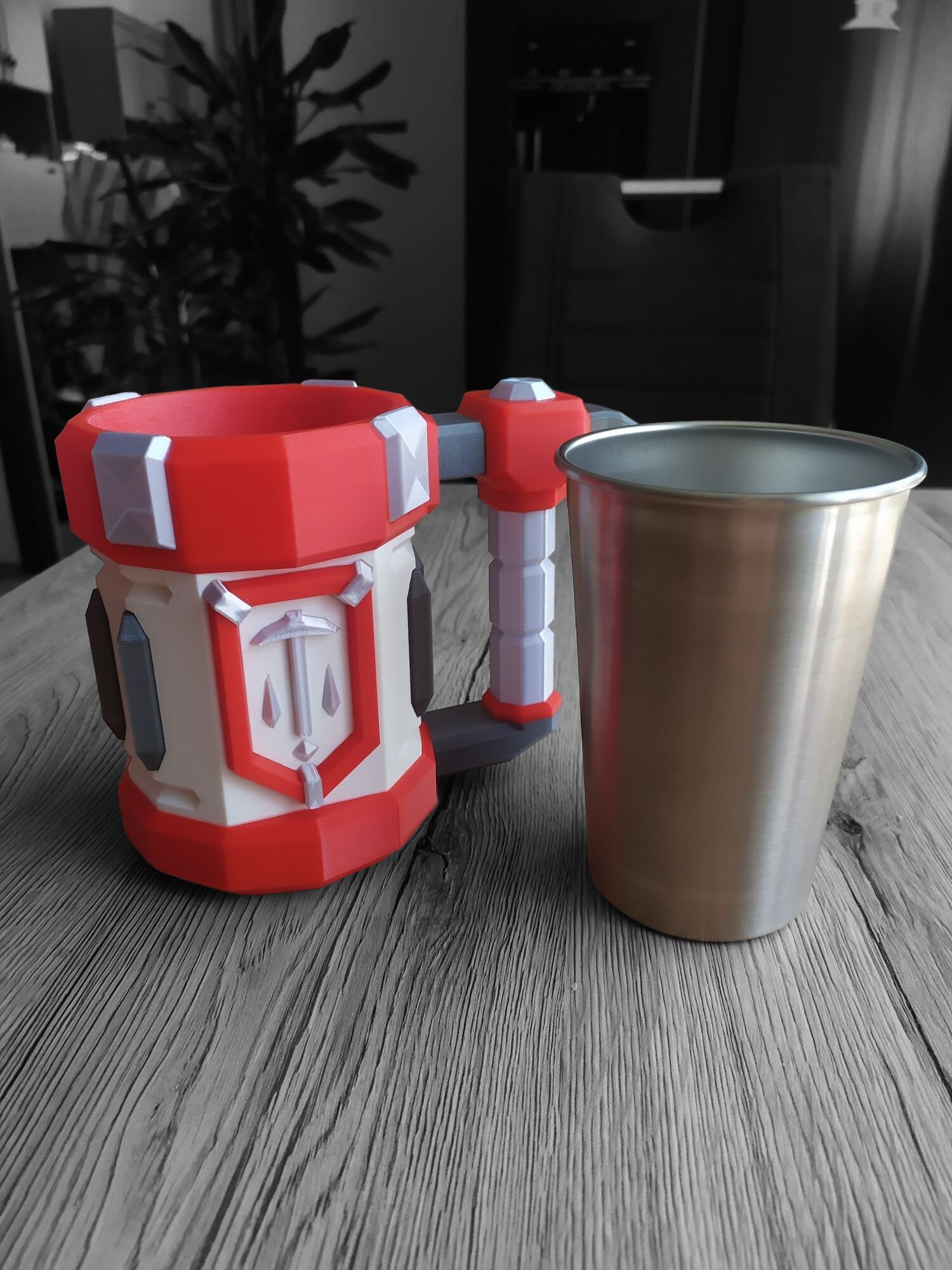 Deep Rock Galactic Mug 3D Printed Game Prop Cosplay Silver Gold Pickaxe ...
