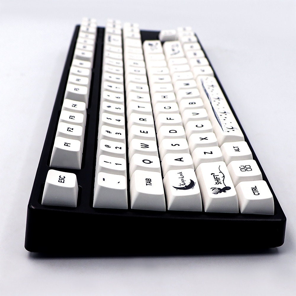 Star Moon Theme Space Keycaps Set 138pc White Aesthetic ISO - Etsy Canada
