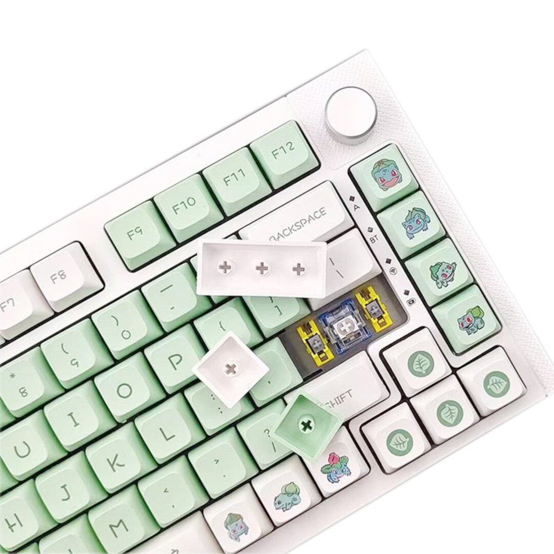 Bulbasaur Keycaps Set 135pcs, Pokemon Keycaps, Cute Anime Keycaps, XDA ...