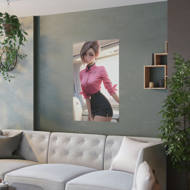 Anime Girl Poster Hot Anime Girl Print Otaku Poster Waifu Etsy