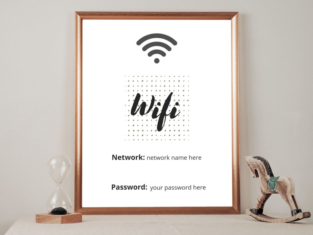 Editable Wifi Password Template - Etsy