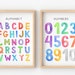 Rainbow Alphabet Poster, Nursery Prints, Educational Wall Art Printable ...