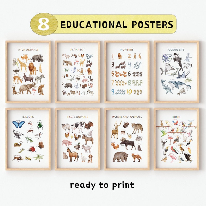 Animals Poster - Etsy