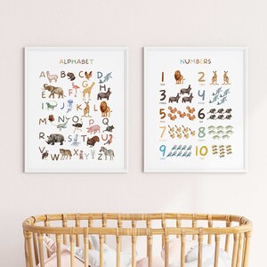 Set of 6 Educational Posters, Fruits Vegetables Posters, Animals ...