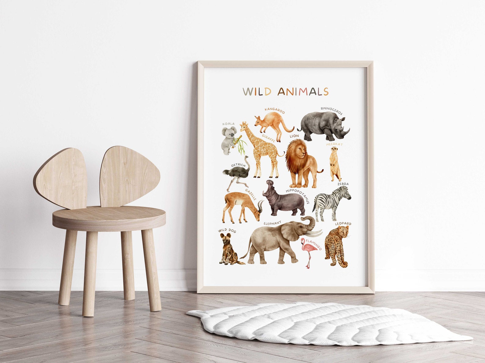 Set of 6 Educational Posters, Fruits Vegetables Posters, Animals ...