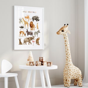 Set of 8 Educational Posters, Watercolor Kids, Classroom Decor, Kids ...