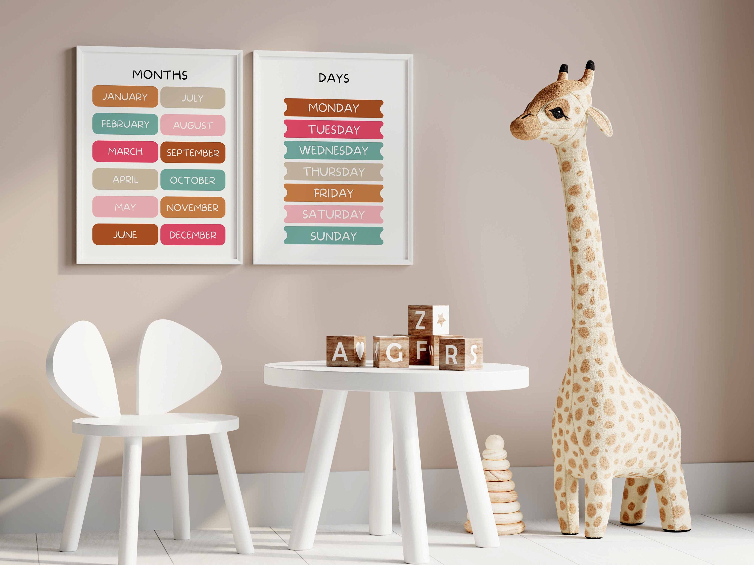 Classroom Decor Bundle, Set of 24 Educational Posters, Homeschool ...