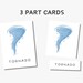 16 Weather Cards, Montessori Flashcards, Pre-school Cards, Learning ...