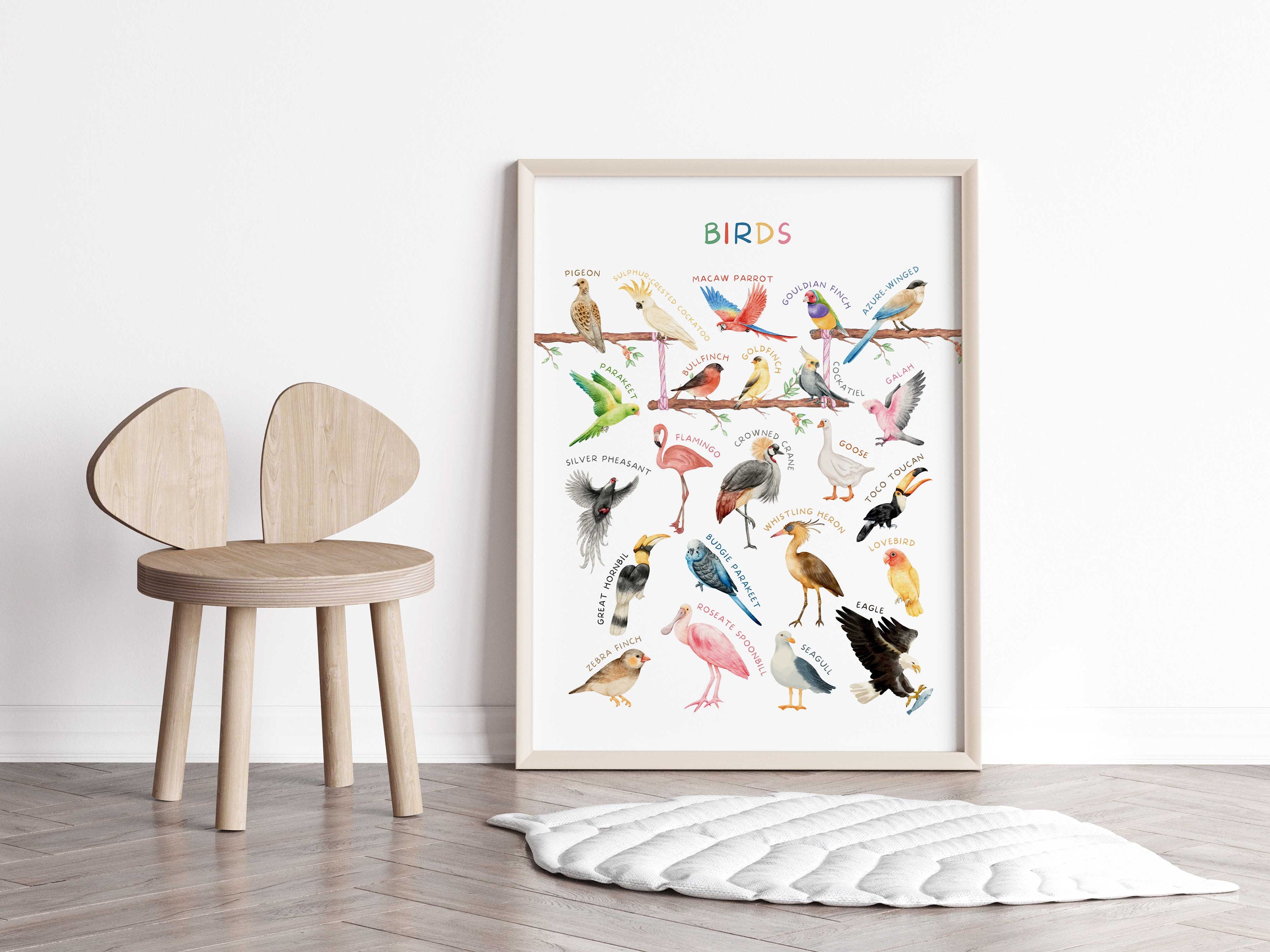 Set of 4 Educational Posters, Farm Animals Poster, Nursery Classroom ...