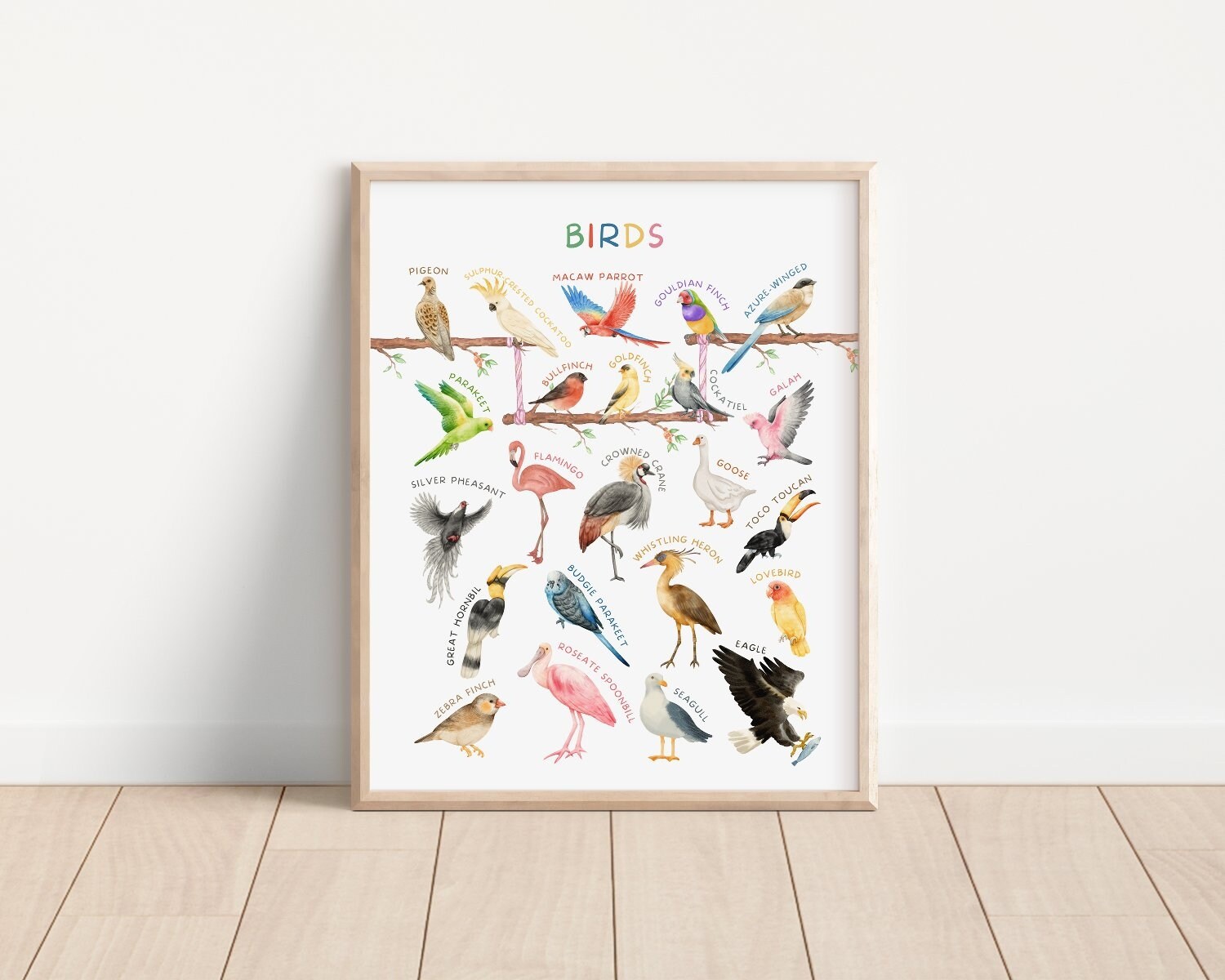 Set of 8 Educational Posters, Alphabet Poster, Classroom Decor, Kids ...