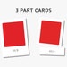 16 Color Cards, Montessori Flashcards, Pre-school Cards, Learning ...
