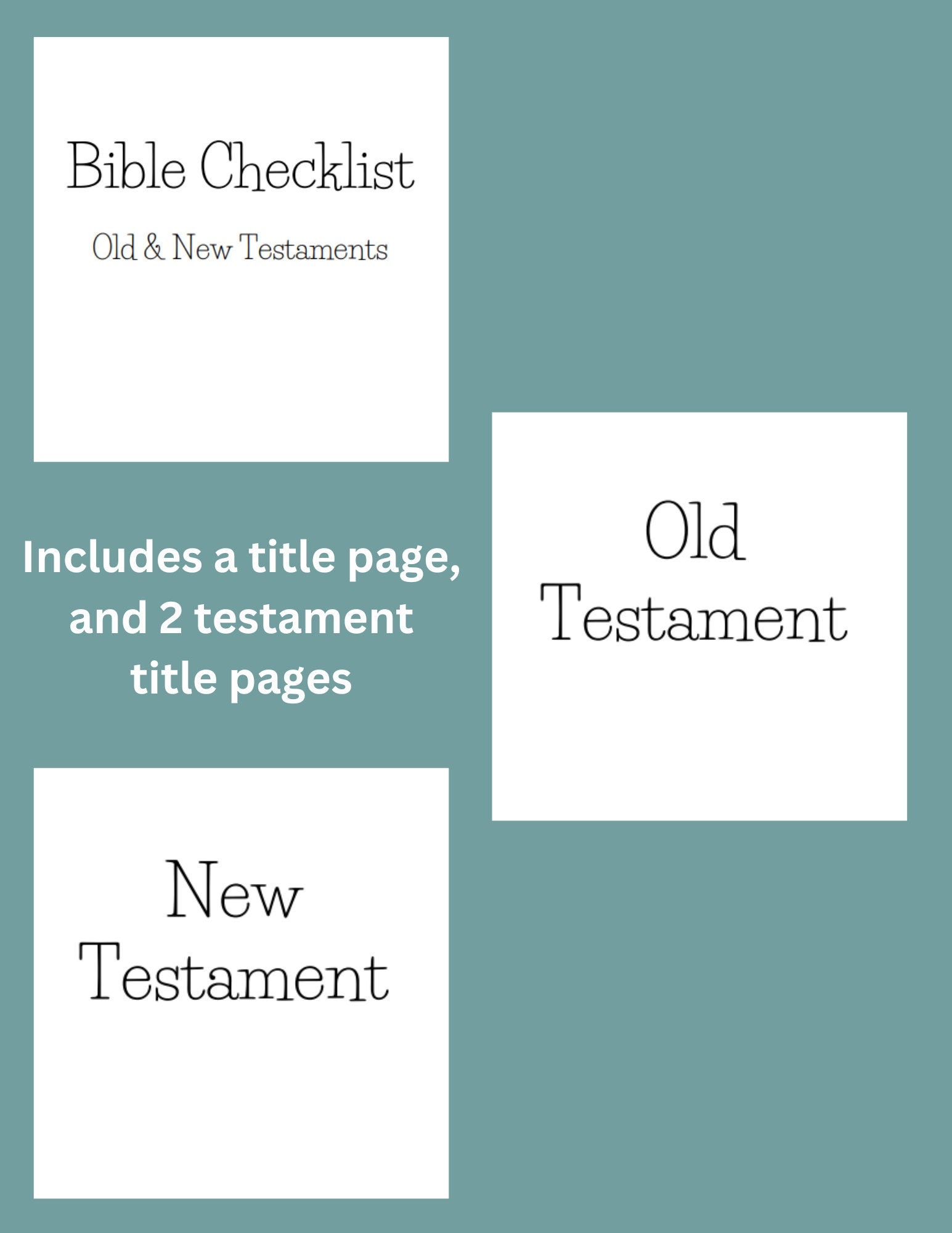 Bible Checklist Printable, All 66 Books - Etsy
