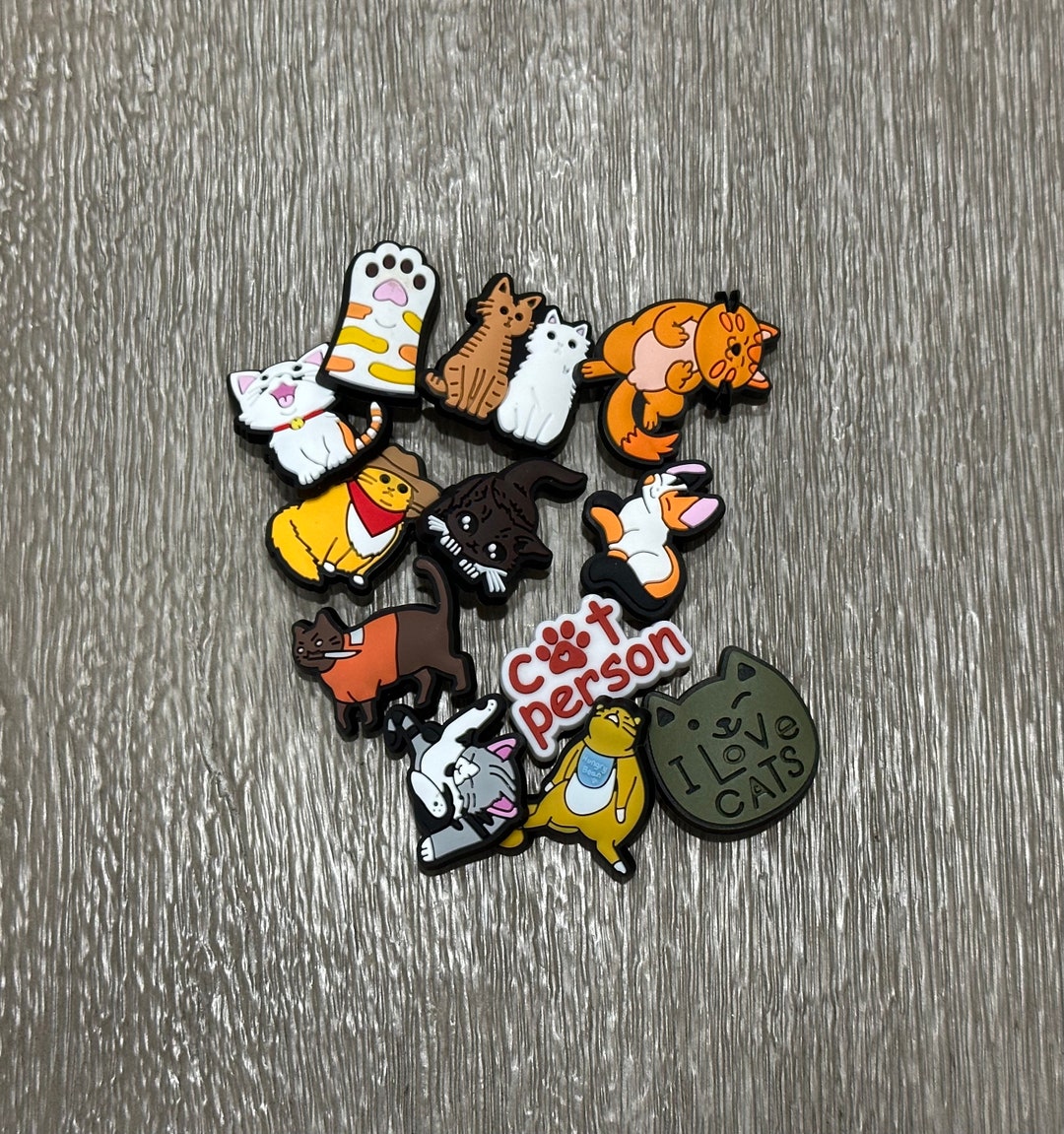 Cute Cat Croc Charms Cute Kitten Croc Charms Cat Lover Croc Charms Croc ...