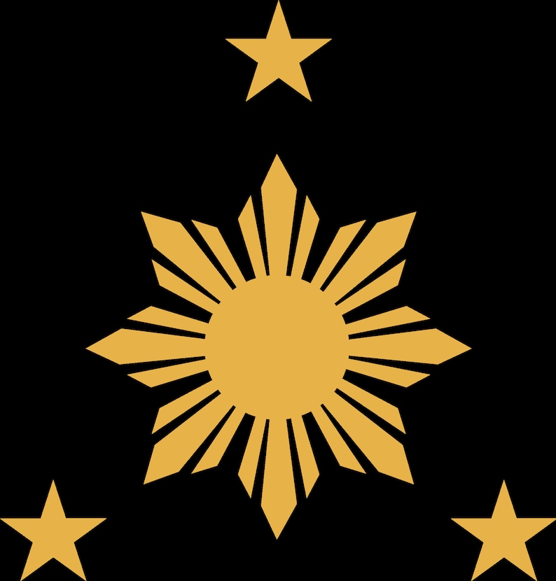 3 Stars and a Sun .png Download Only - Etsy