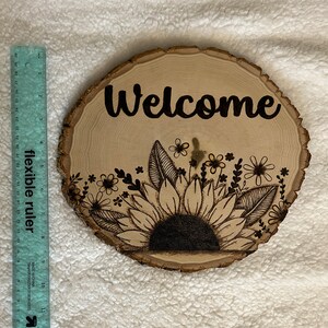 Sunflower Welcome Sign - Etsy