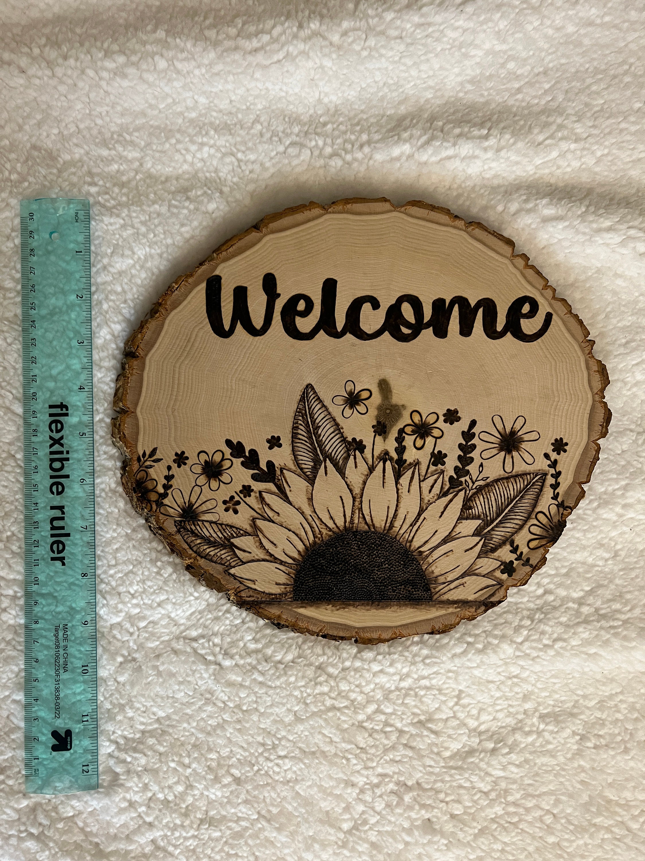 Sunflower Welcome Sign - Etsy