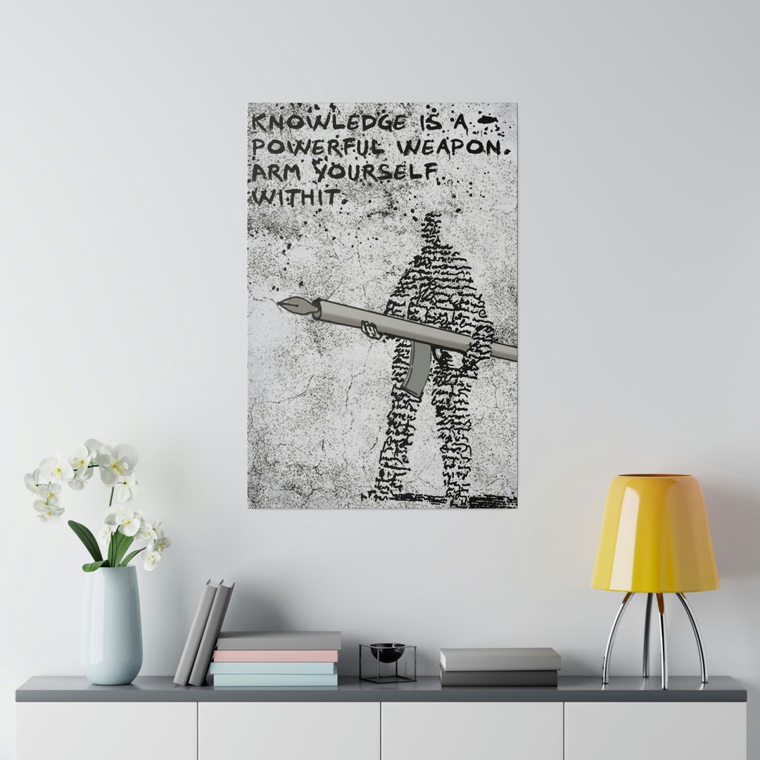 The Art of Knowledge Wall Art Canvas Home Decor Painting - Etsy