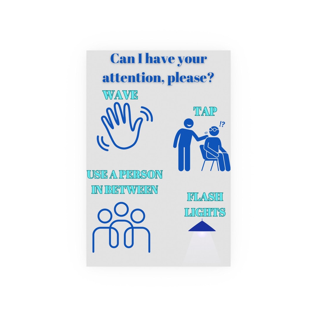 Deaf Awareness Poster - Etsy