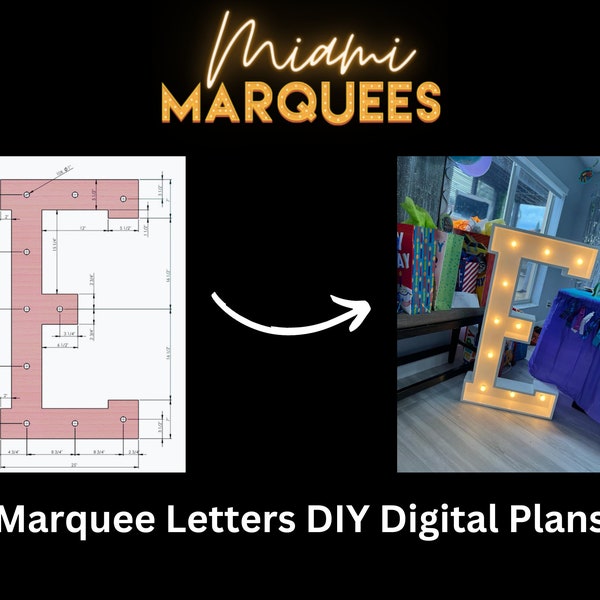 4ft Marquee Letters - Etsy