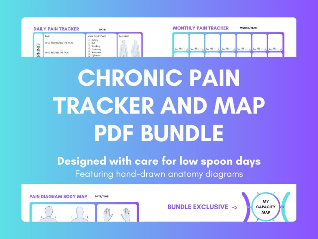 Pain Tracking Bundle | Chronic Symptom Illness Disability | Journal ...