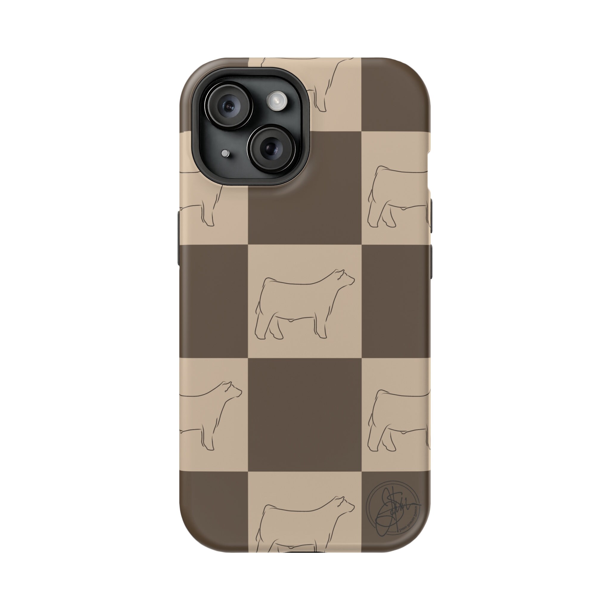 Show Steer iPhone 15 or 15 PRO Case, Livestock, Steer, Checkered - Etsy
