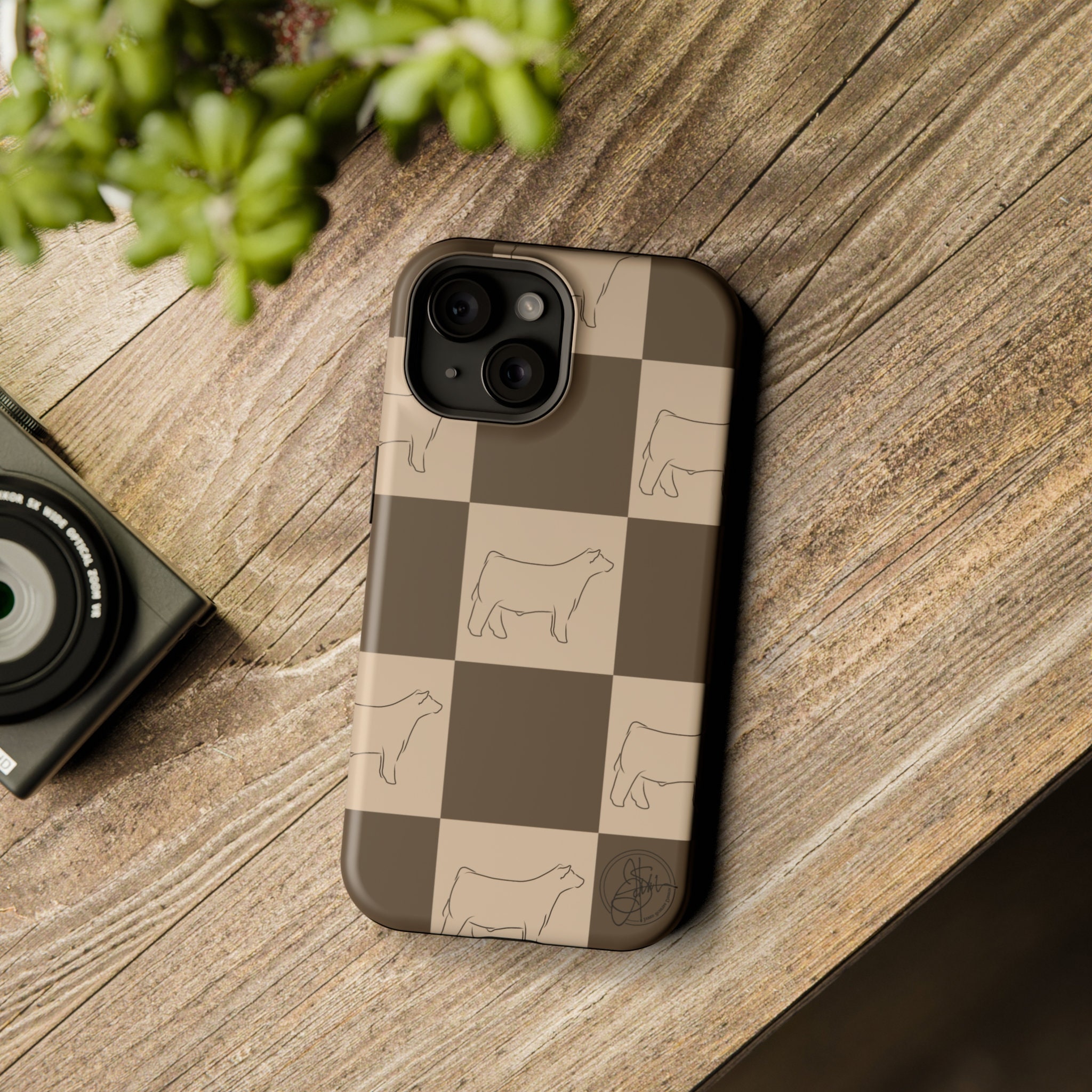 Show Steer iPhone 15 or 15 PRO Case, Livestock, Steer, Checkered - Etsy