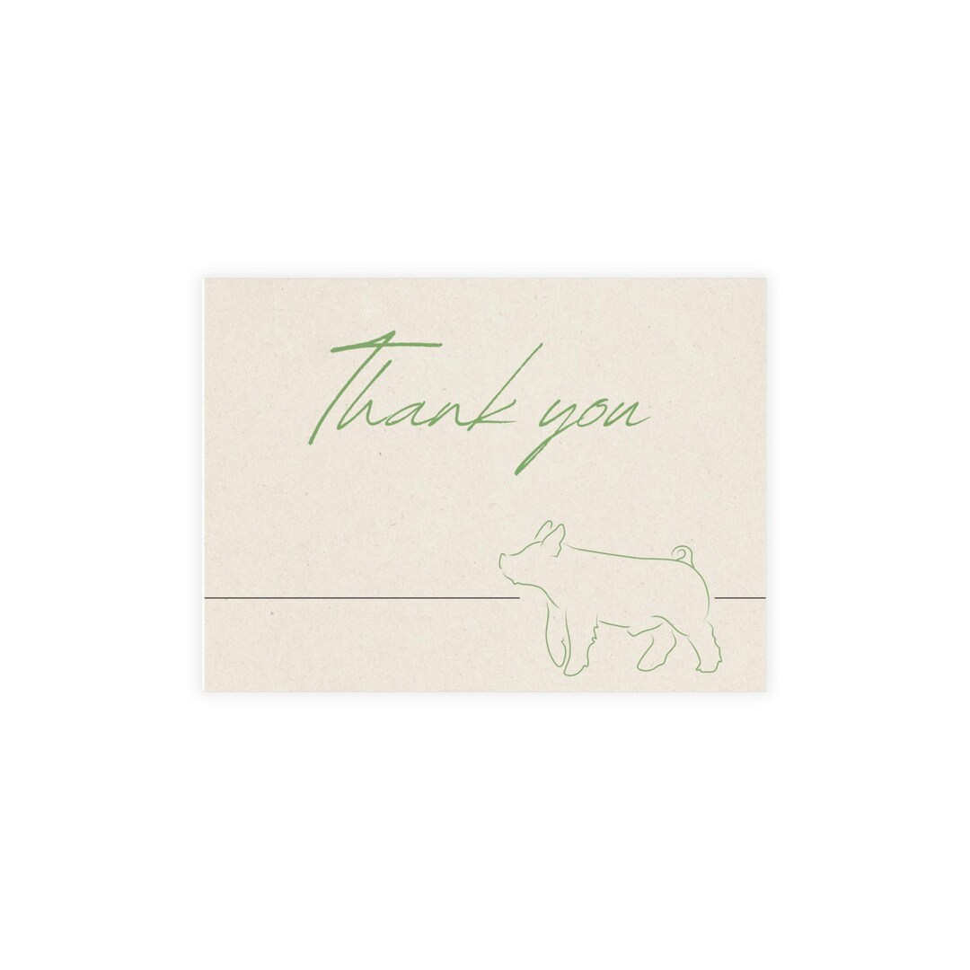 Show Barrow Thank You Postcards, 10 PC, With Envelopes - Etsy