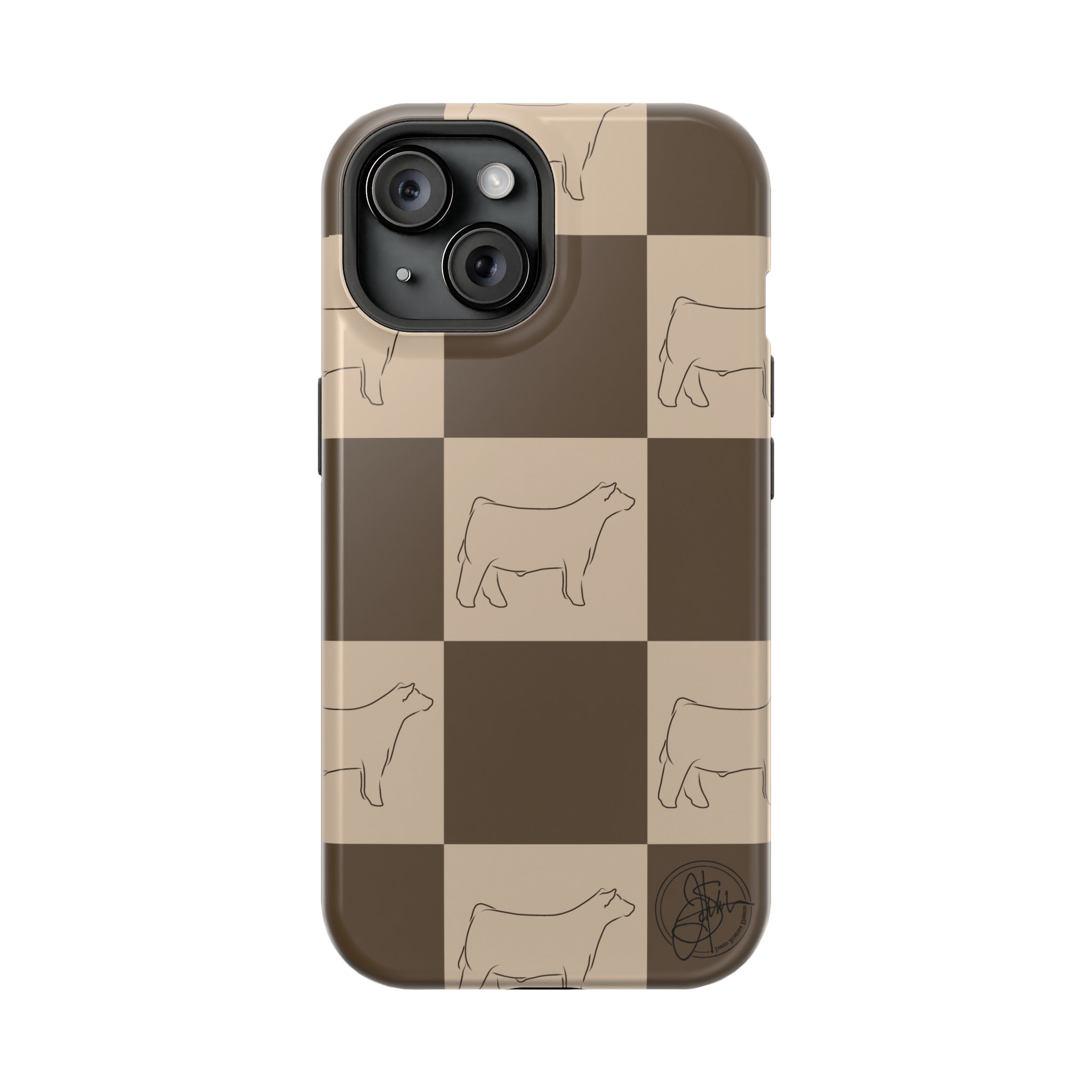 Show Steer iPhone 15 or 15 PRO Case, Livestock, Steer, Checkered - Etsy