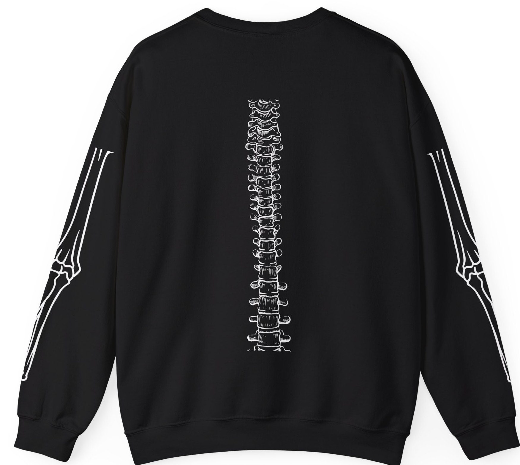 Skeleton-themed Apparel, Bone Pattern Sweatshirt, Skeleton Sweatshirt ...