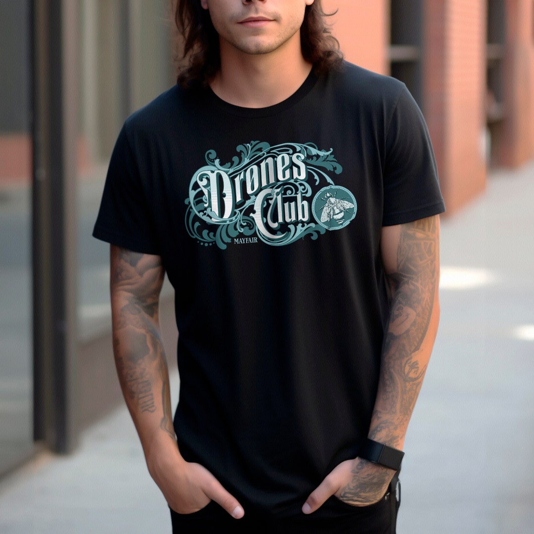 The Drones Club T-shirt | Vintage Logo Style Shirt | Retro Wodehouse ...