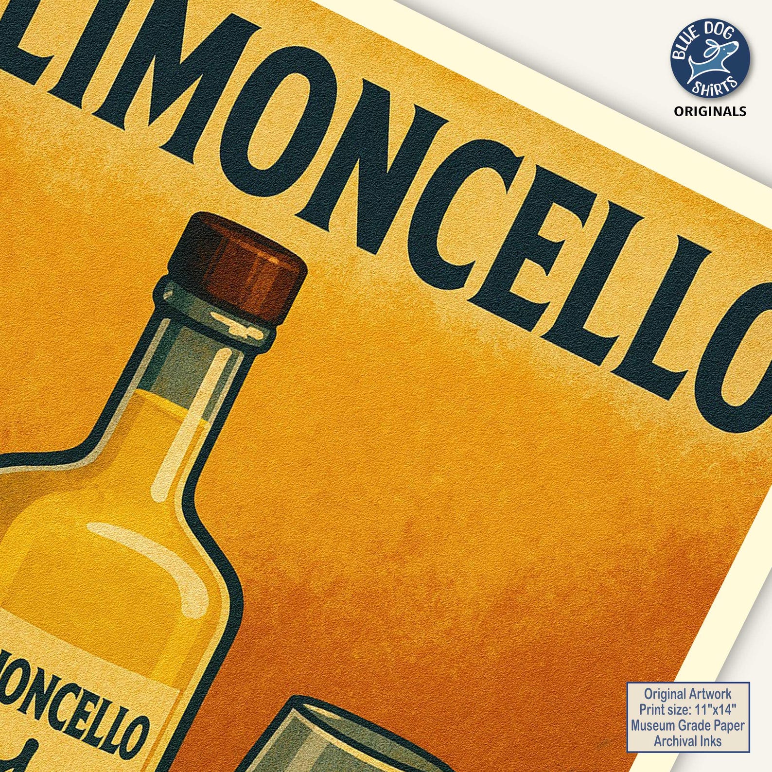 Limoncello Print | 11x17 Vintage Style Italy Travel Poster | Original ...
