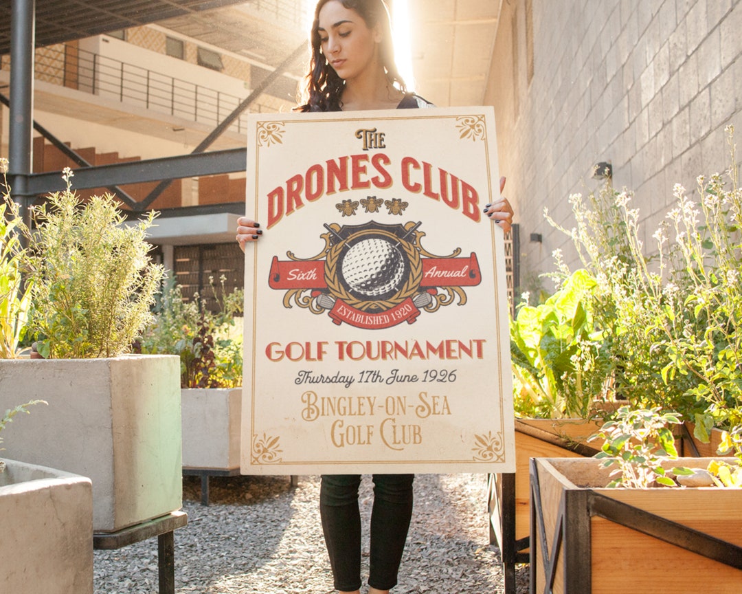 Drones Club Wodehouse Premium Matte Poster | 3 Sizes | Vintage Style P ...