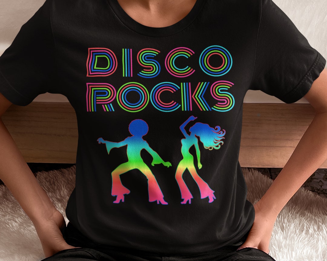 Vintage Style 70s Disco Rocks Tee | Funky Lightweight Unisex T-shirt ...