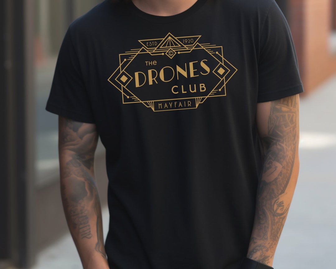 The Drones Club Art Deco T-shirt | Original Wodehouse Design Shirt ...