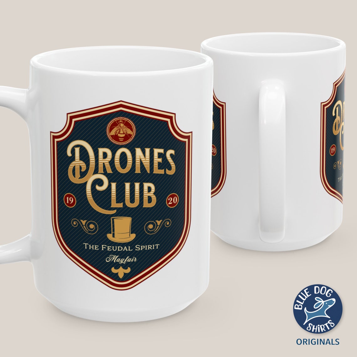 The Drones Club 15oz Ceramic Mug | Wodehouse Gift | the Feudal Spirit ...
