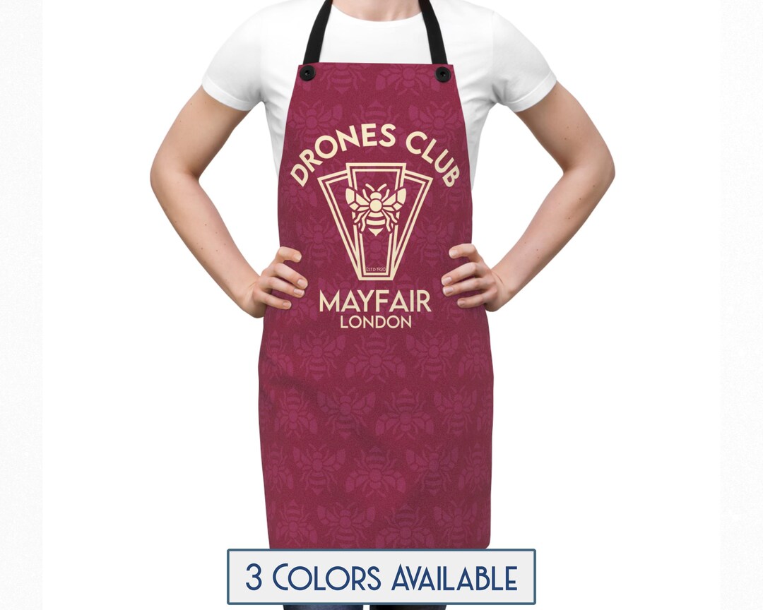 The Drones Club Apron | Kitchen Gifts for Dads PG Wodehouse Fans ...